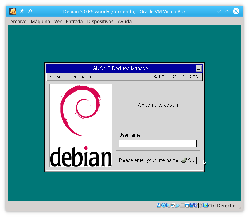 UsuarioDebian: Instalar Debian 3.0 "Woody"