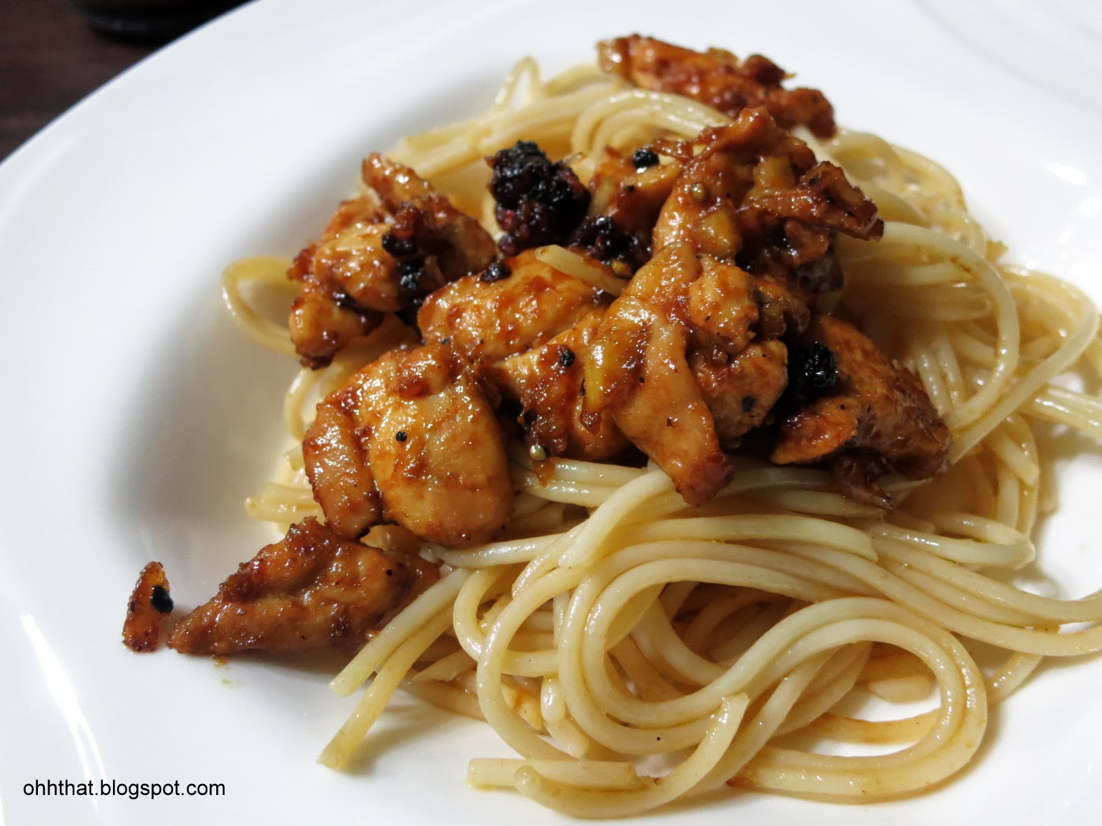 Ohhthat By Tin ♥love Pasta♥ Stir Fried Chicken Pasta In Hoisin Garlic Sauce