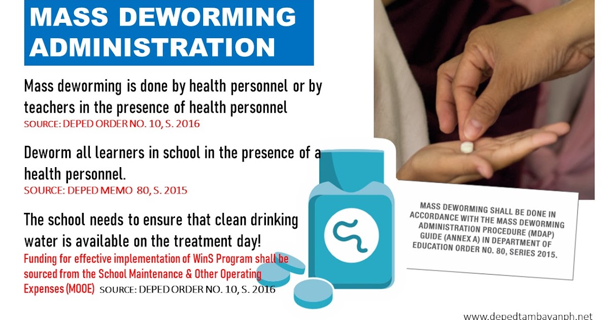 Mass Deworming Administration Procedure (MDAP) Guide and manual - Deped ...