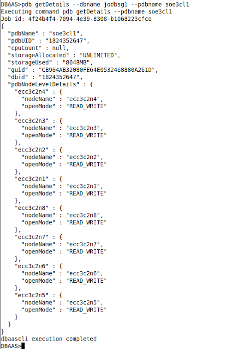 Using dbaascli to Manage Oracle CDB and PDB's with Exadata Cloud at ...