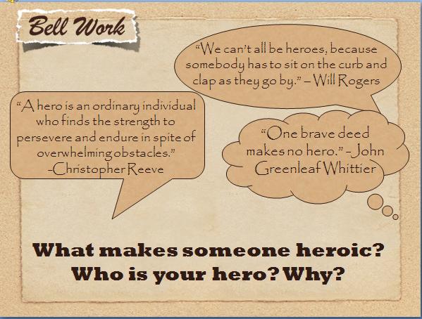 Miss Moats's English Class: Unit 4: Lesson 3: A Mystery of Heroism, War ...