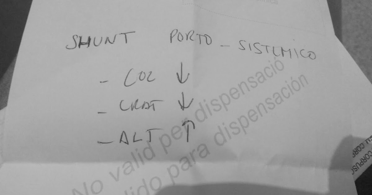 Shunt PORTOSISTÉMICO : Shunt portosistémico . Que es?