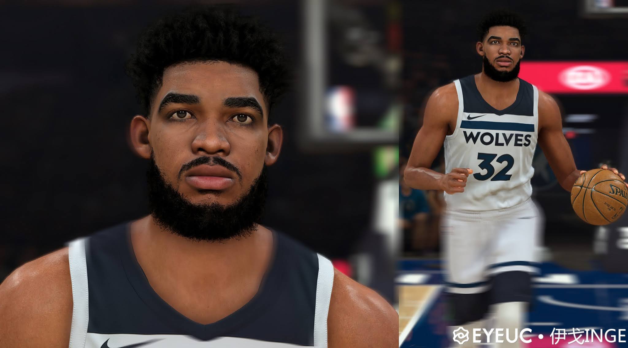 Karl Anthony Towns Cyberface, Hair and Body Model by igo Inge [FOR 2K21]