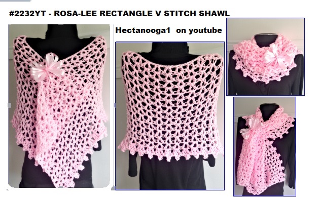 HECTANOOGA PATTERNS: FREE CROCHET PATTERN, #2232 TOP DOWN RECTANGLE ...