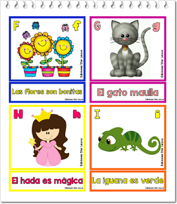 Burbuja de Lenguaje: Abecedario con oraciones