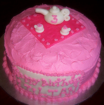 K's Cakes: A pink tea party cake