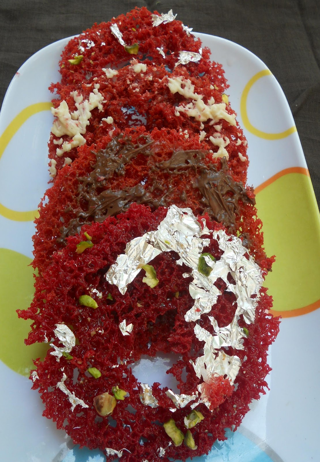 My Cooking diary : Mini Valentine Ghevar