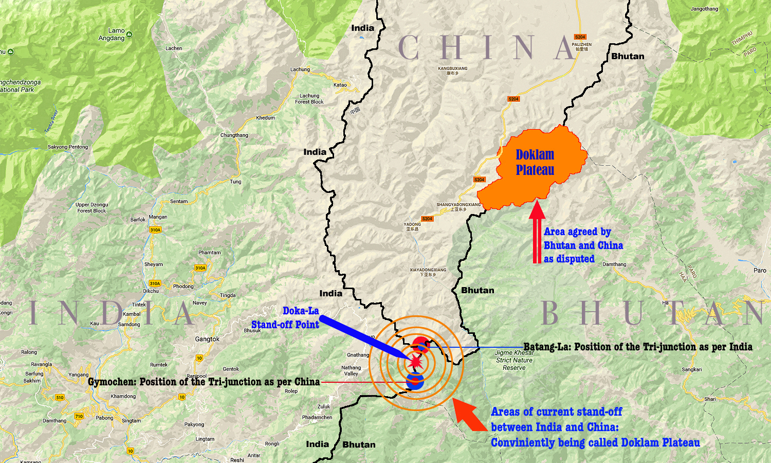 Bhutan Land Of The Thunder Dragon: Doklam Plateau And The Shifting Tri ...
