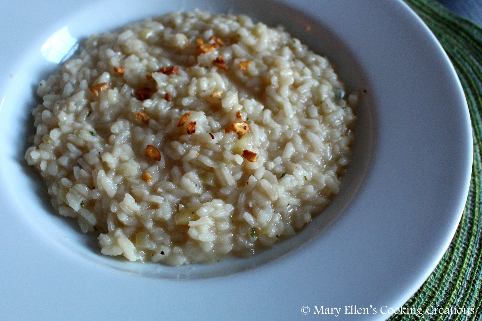Mary Ellen's Cooking Creations: Three Garlic Risotto