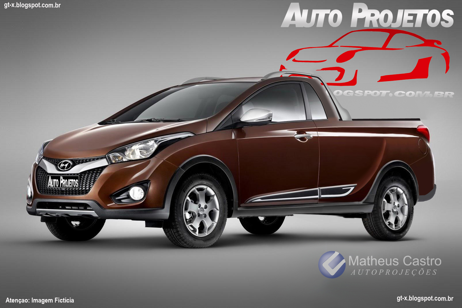 Auto Projetos: Hyundai HB 20 picape - HB 20 UP