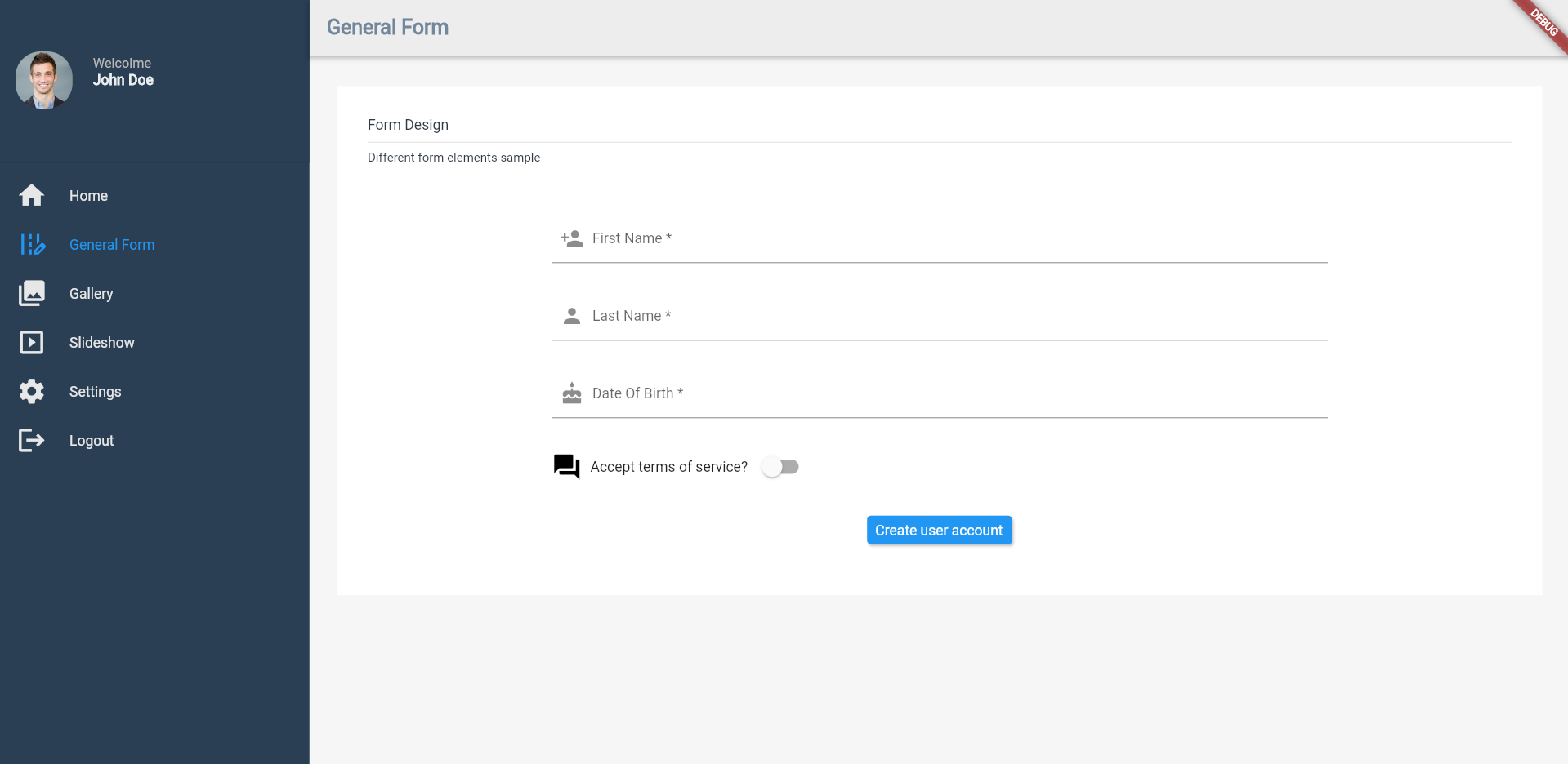 Updated Gentelella Admin Dashboard for Flutter - rj california