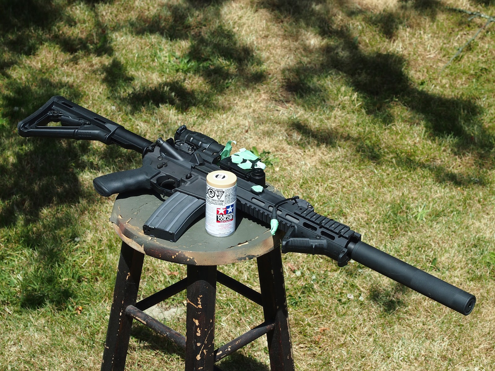 Mister Donut's Firearms Blog: Painted my Colt Canada C8IUR CANSOFCOM clone