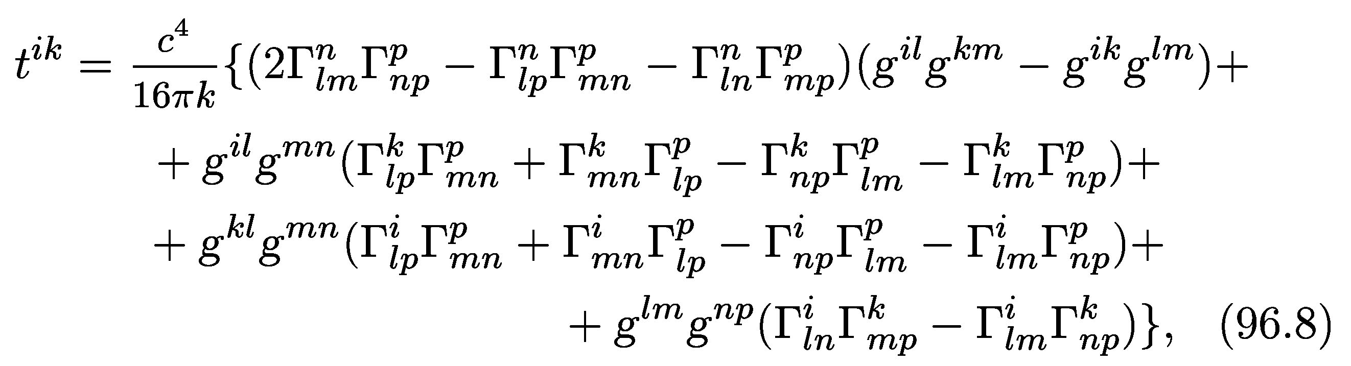 Landau-Lifshitz pseudotensor
