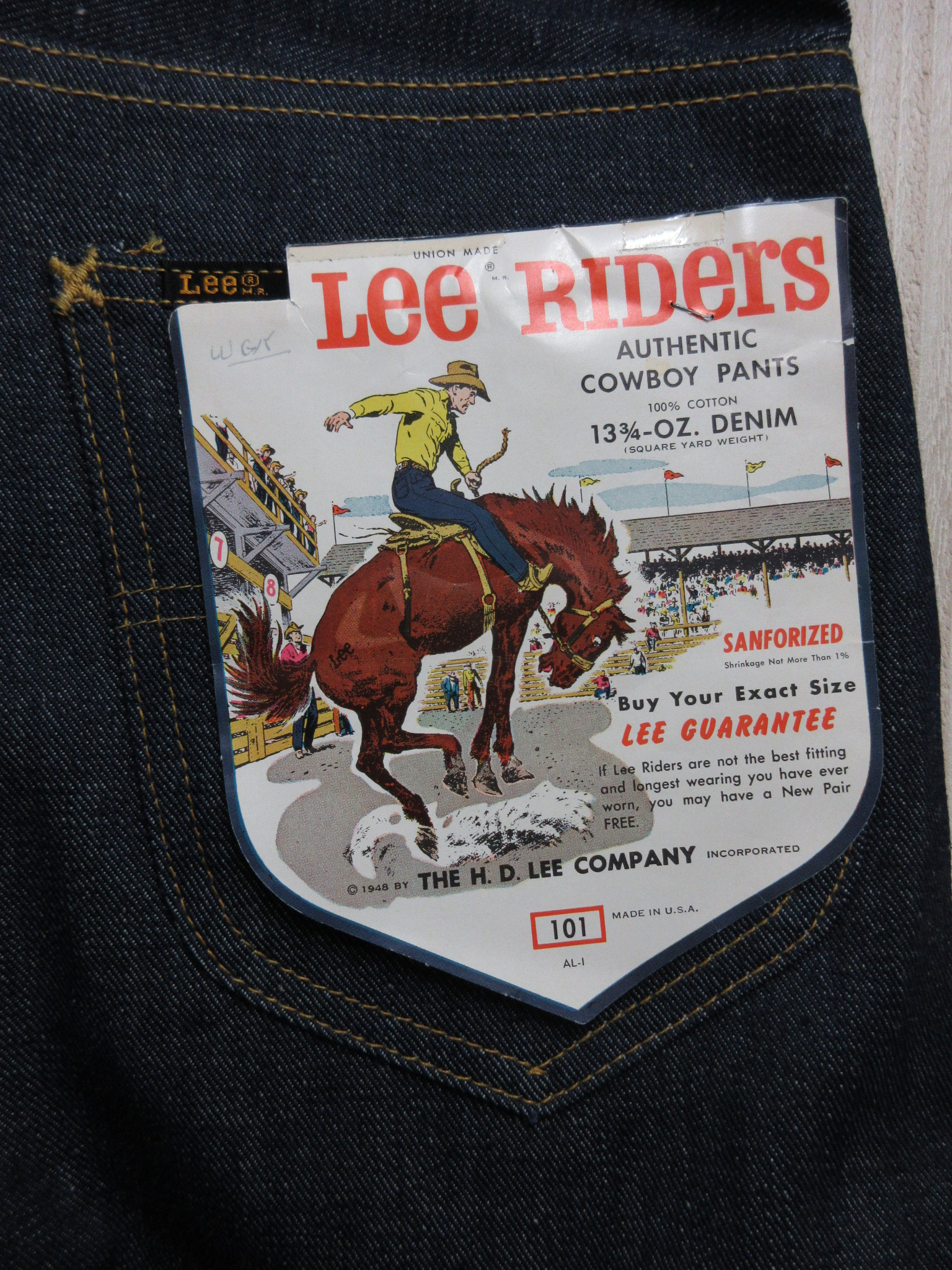 LITTLE REATA: Mid 1970's Lee 200 Denim Jeans Pants