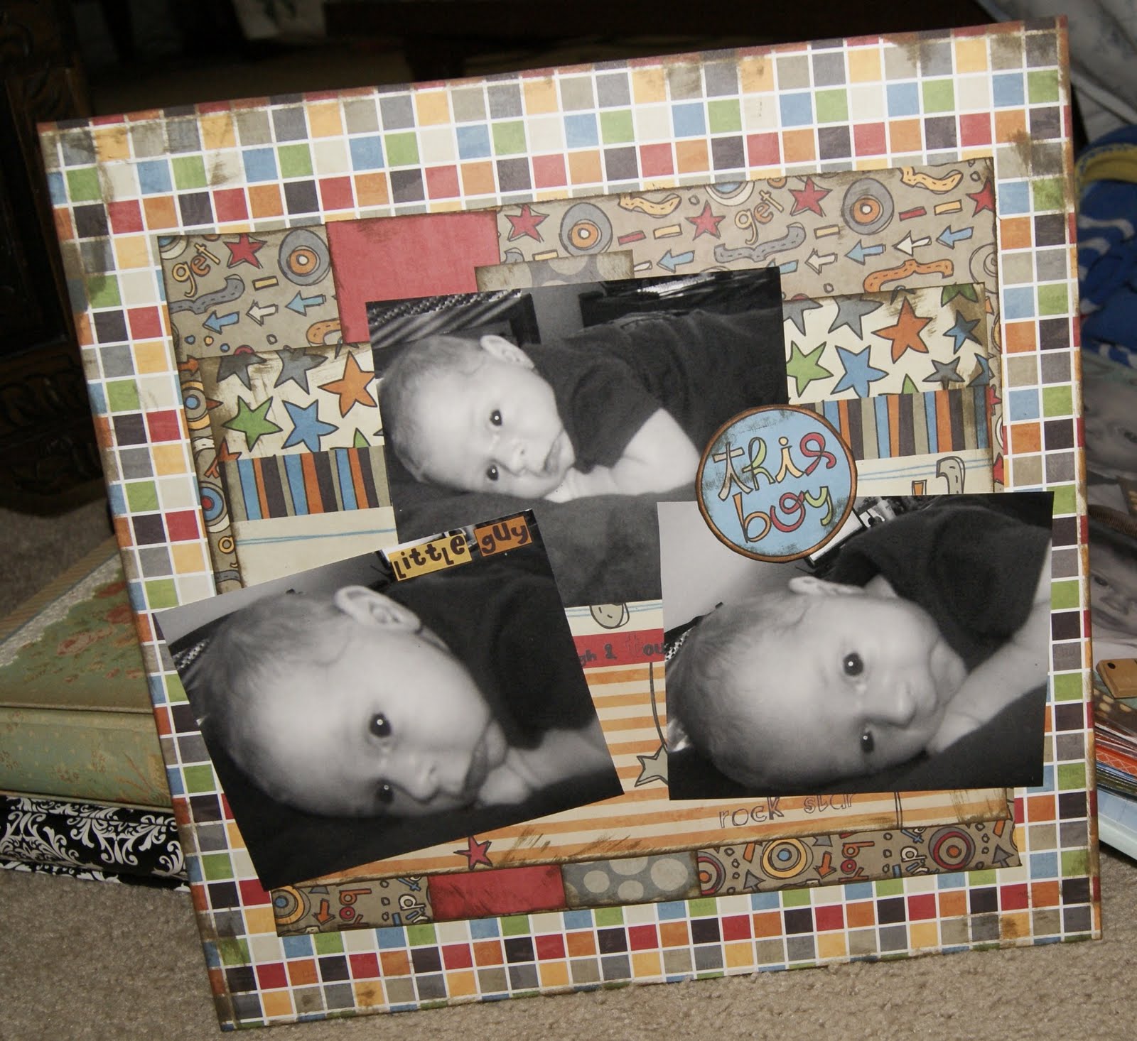 Addicted to Scrapbooking: Boy Layouts