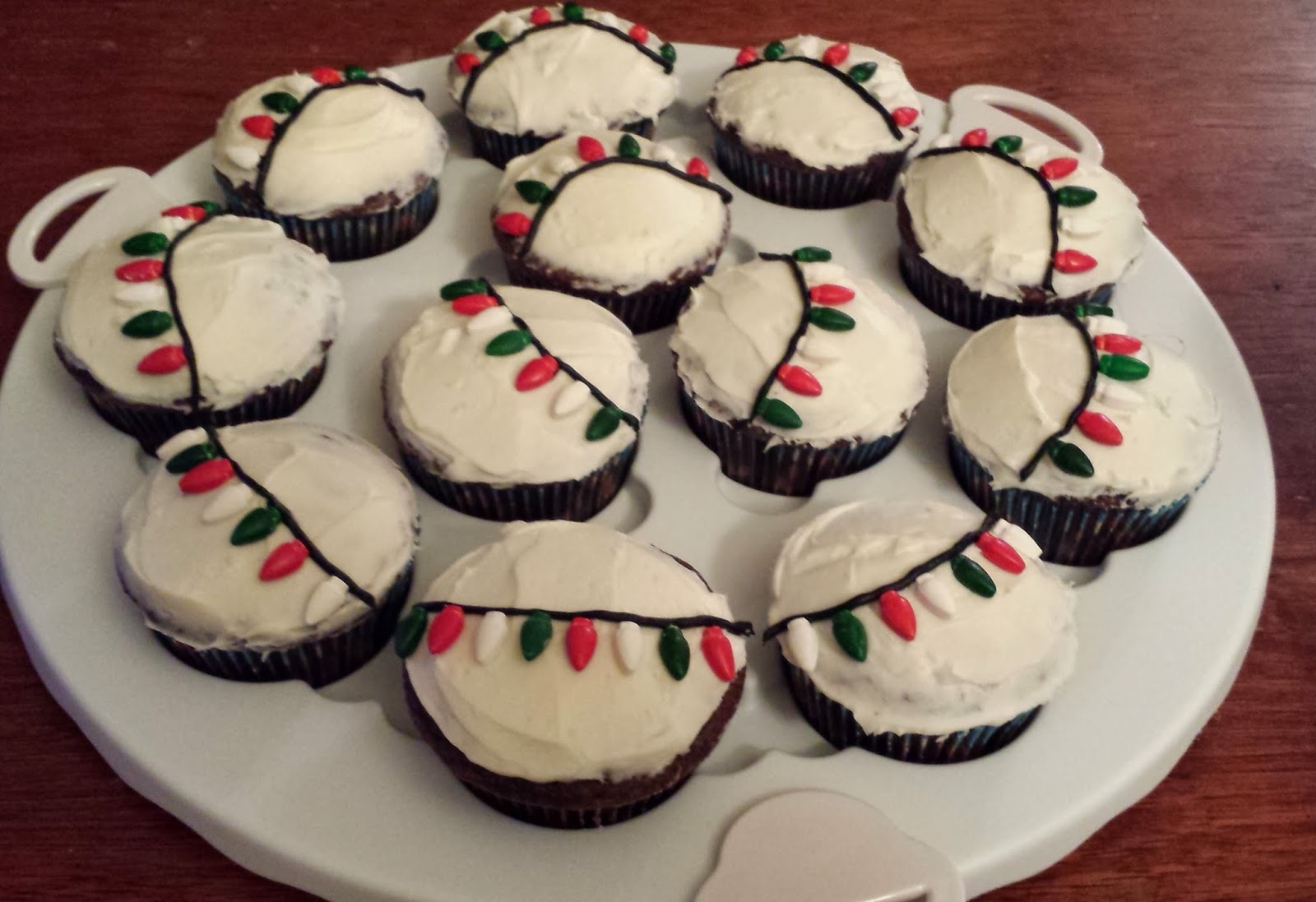 The Baking Chemist Christmas Light Cupcakes