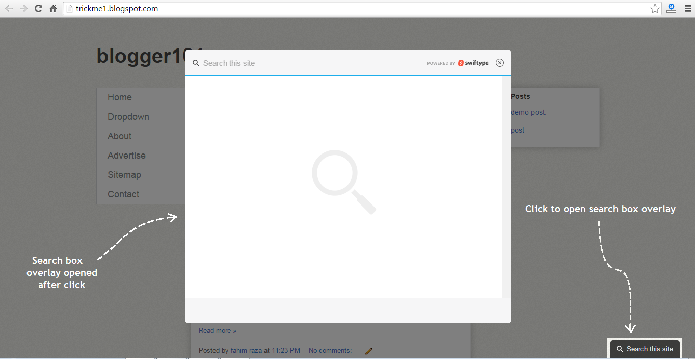 How To Add Smart Search Box In Blogger