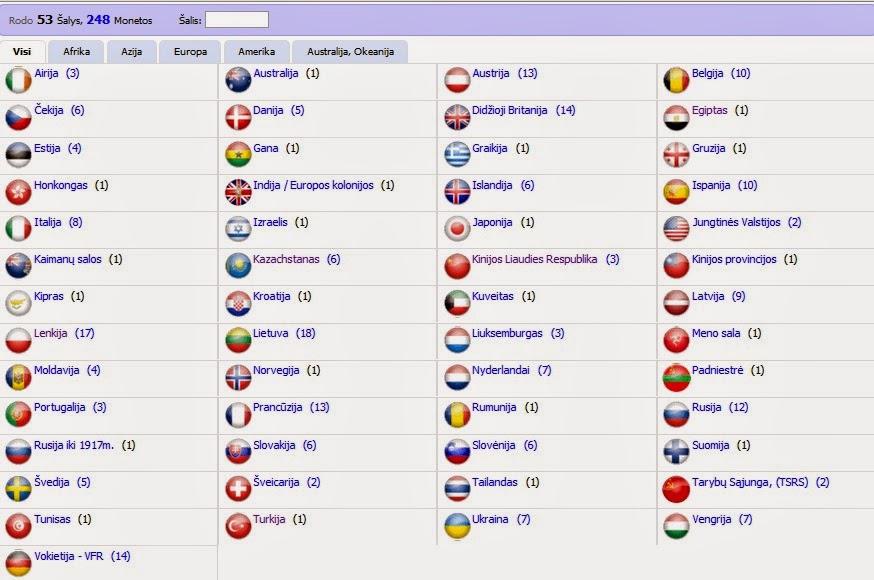 Numizmatika: Colnect