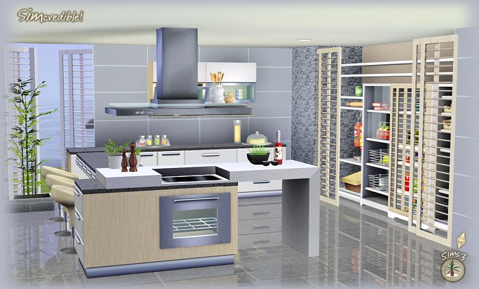 My Sims 3 Blog: Form & Function Kitchen, Pantry and Clutter Set by ...