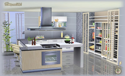My Sims 3 Blog: Form & Function Kitchen, Pantry and Clutter Set by Simcredible Designs