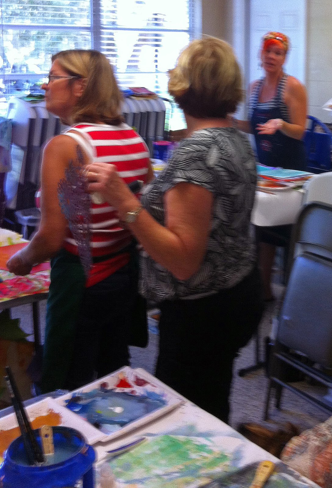 Getting Inspired at a Painted Paper Collage Workshop | Daily Ins and ...