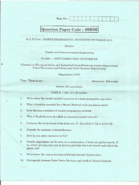 Anna University IN 5091-Soft Computing Techniques November/December ...