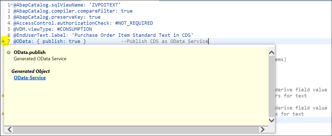 SAP ABAP Central: Display Standard text using CDS annotation ...