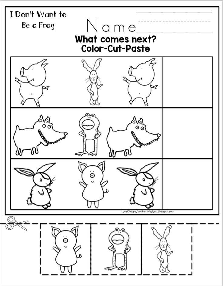 I DON’T WANT TO BE A FROG BOOK UNIT ~ Book Units by Lynn