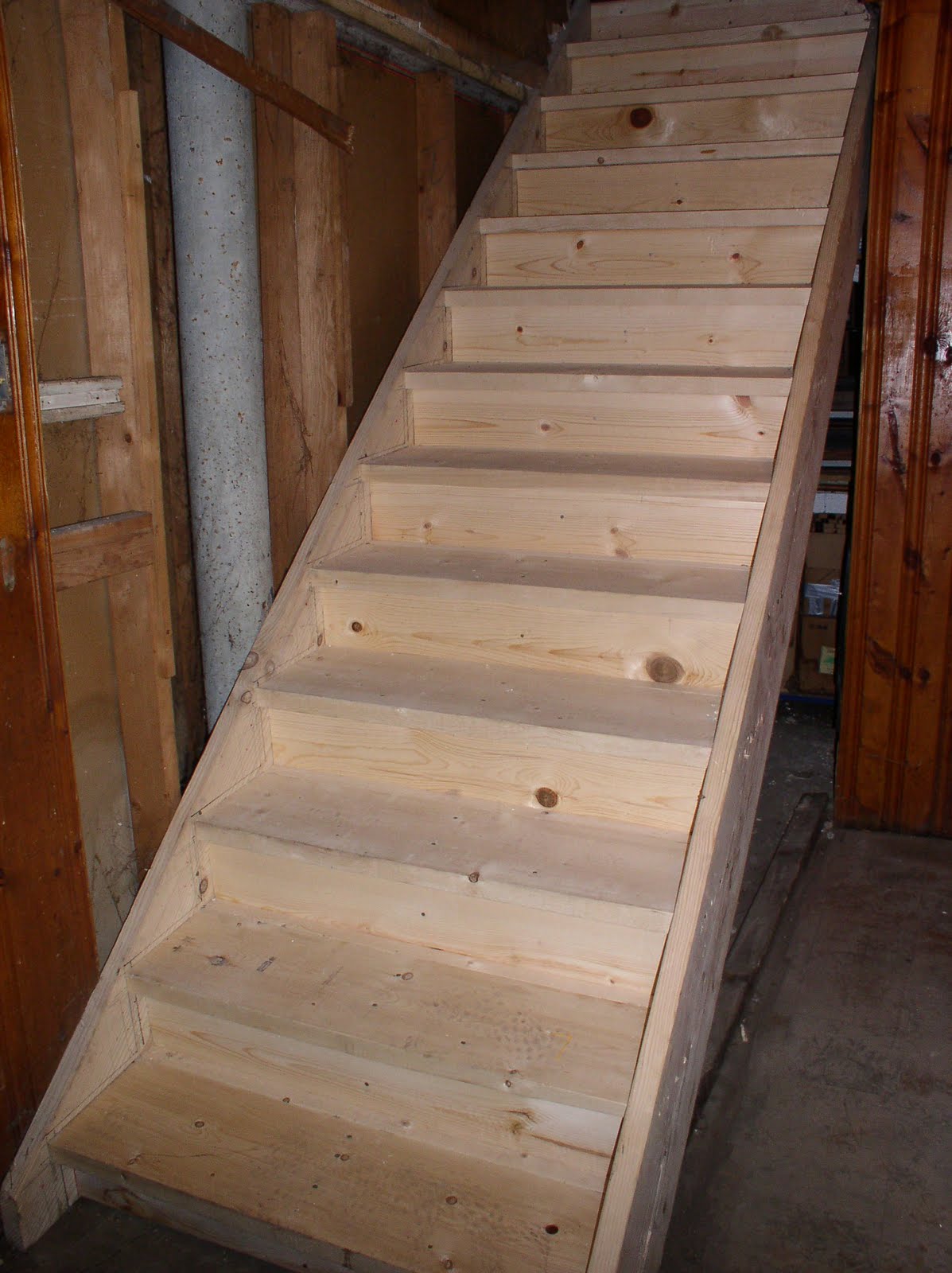 Thankfully Thorns Have Roses...: How to install a set of stairs in 3 ...