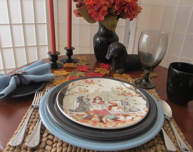 Table for One: Fiestaware and Fun Fall Table