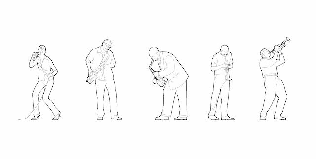 ARCHITECTURAL BLOCKS - custom cad blocks for autocad: Musicians on ...