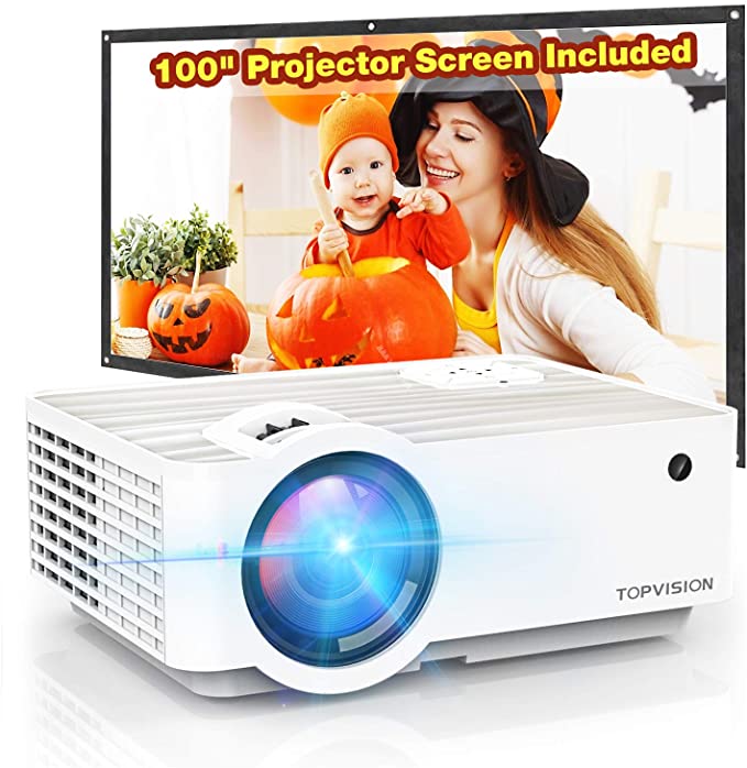 Video Projector: Video Projector, TOPVISION 5500L Portable Mini ...
