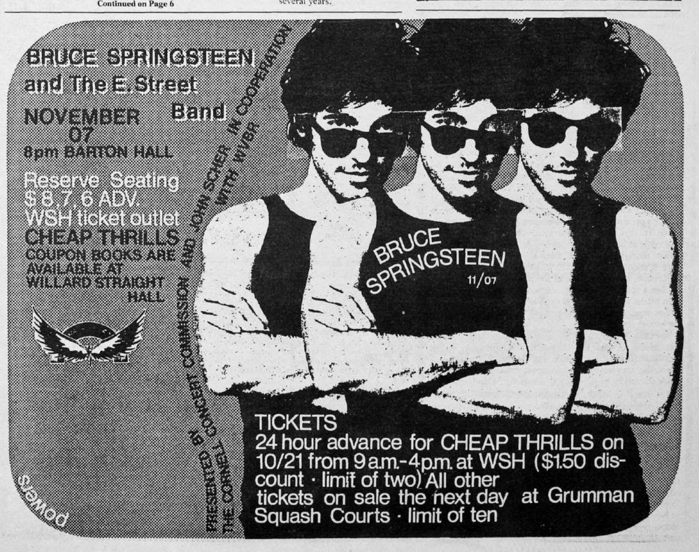 Rock & Roll Newspaper Press History: Bruce Springsteen - Concert ...
