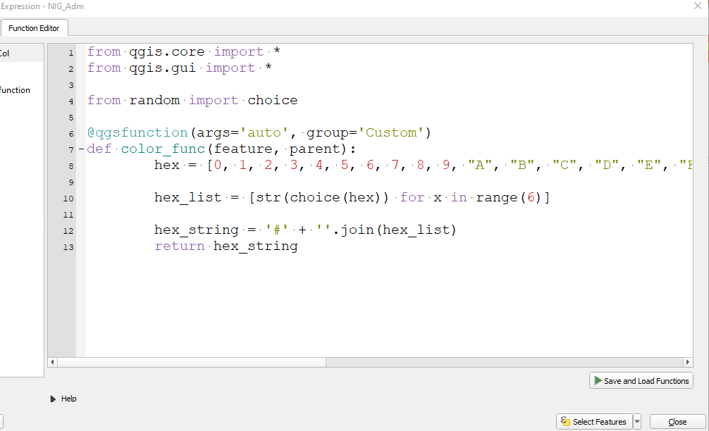 Geospatial Solutions Expert Running A Custom Python Function In Qgis