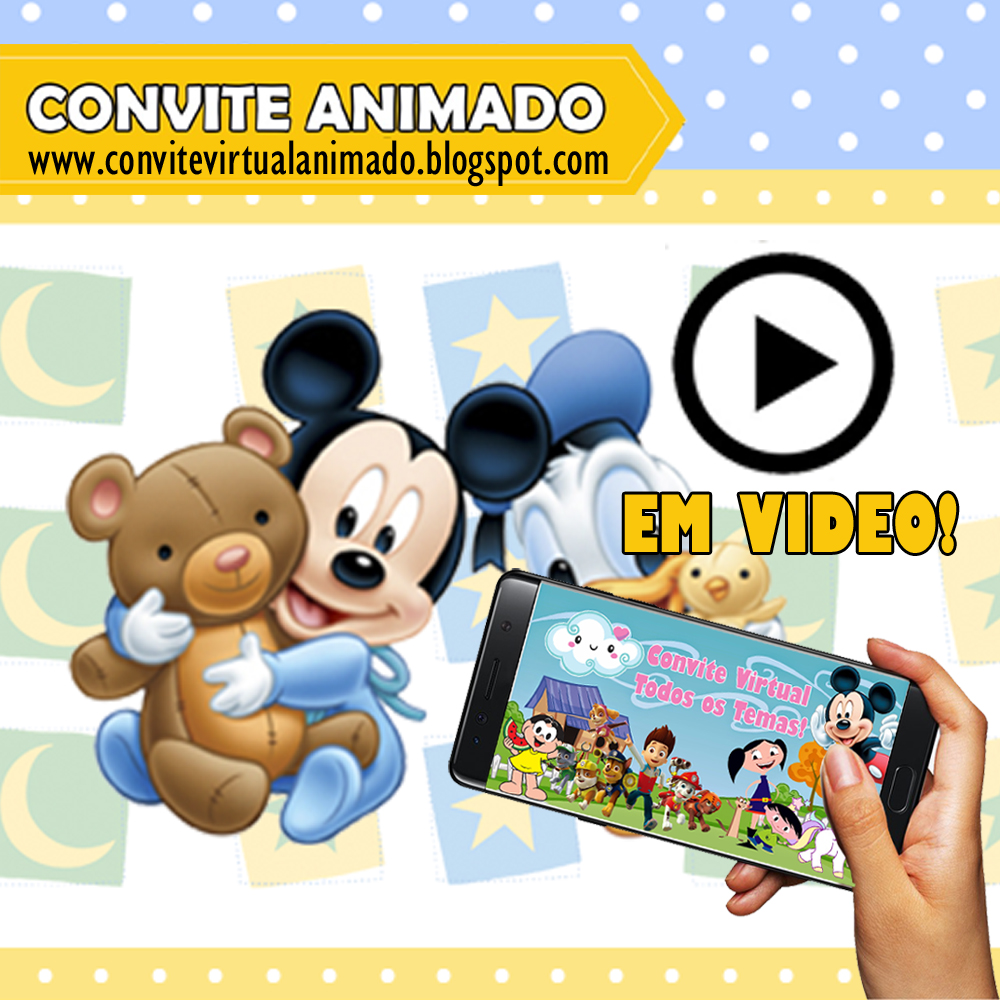 Faça Lindos Convites Virtuais Animados ~ Sua Festa Digital