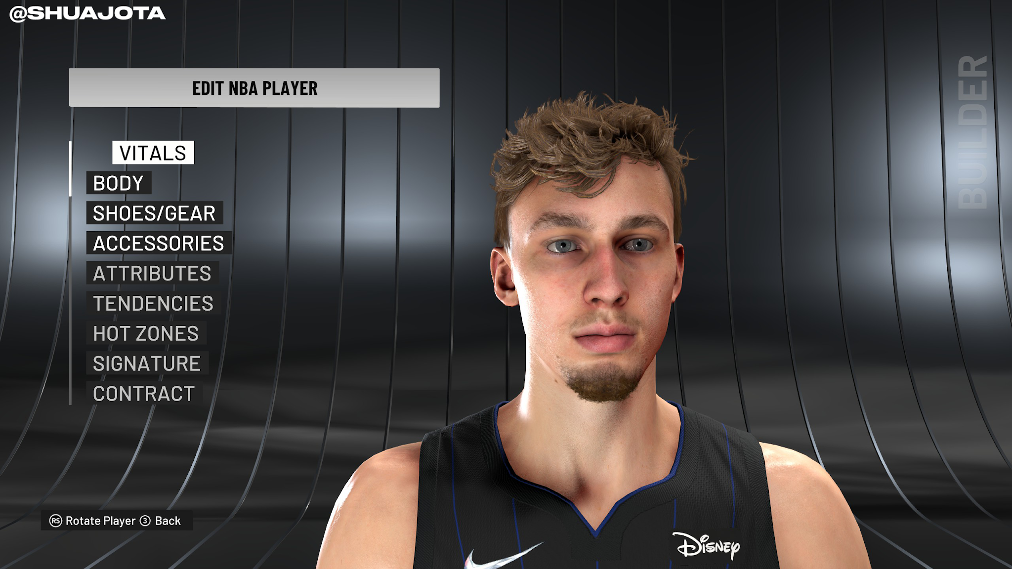 NBA 2K22 Franz Wagner Face Scan / Cyberface from Official Patch 1.05