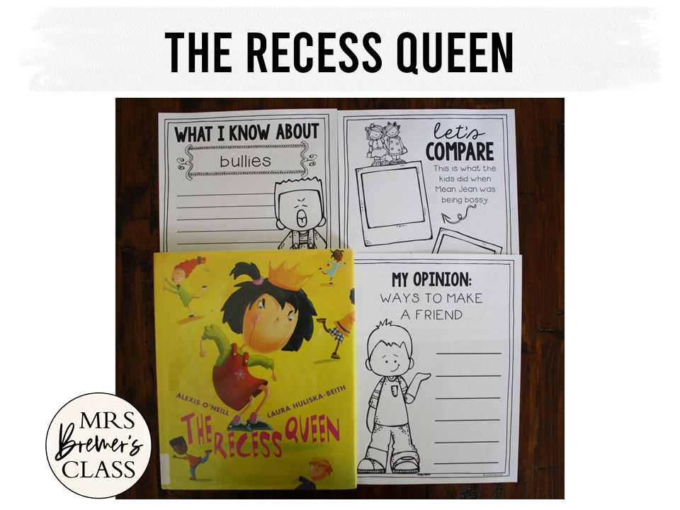 The Recess Queen | Book Activities about Bullying and Conflict ...