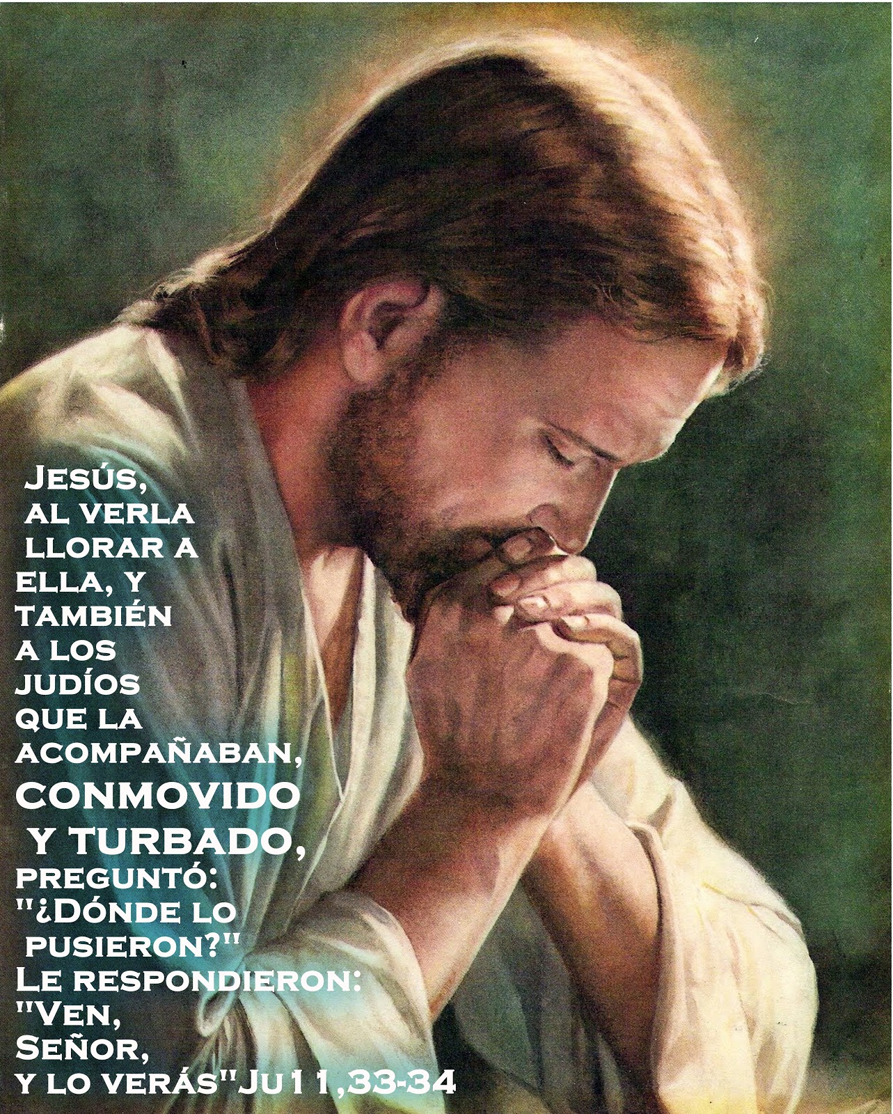 EVANGELIO DE JUAN: "CONMOVIDO Y TURBADO" Ju 11,33 - 34