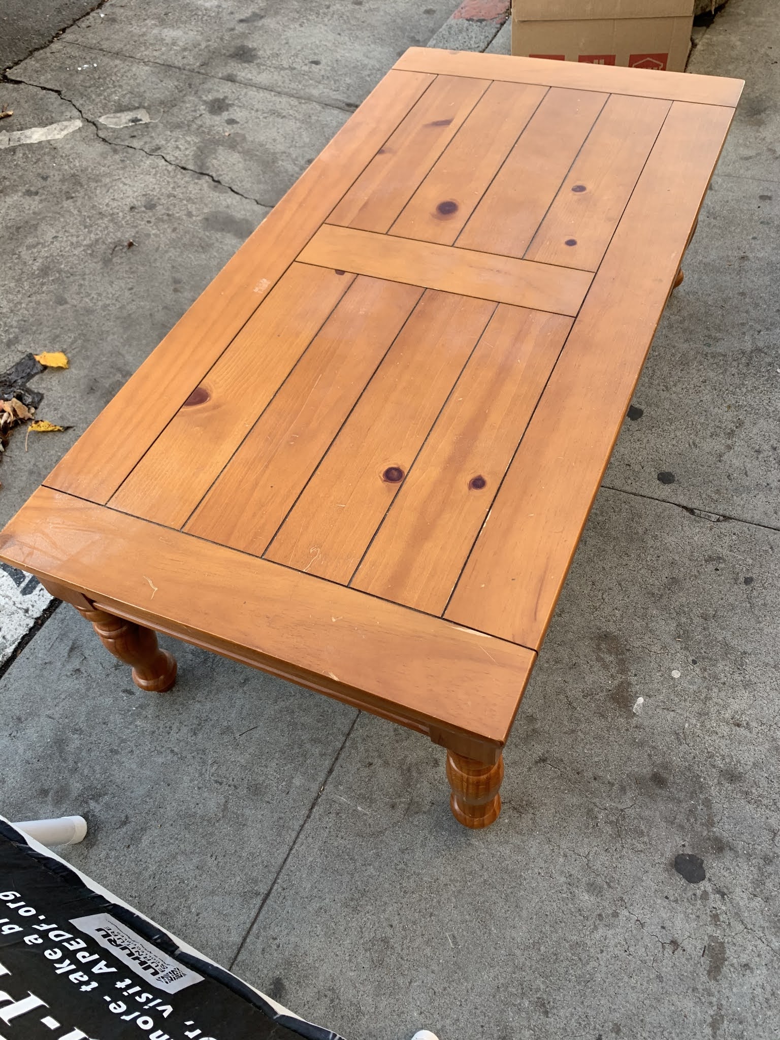 UHURU FURNITURE & COLLECTIBLES: SOLD #101851 Knotty Pine Coffee Table 47.5" L x 23.5" D x 16" H ...