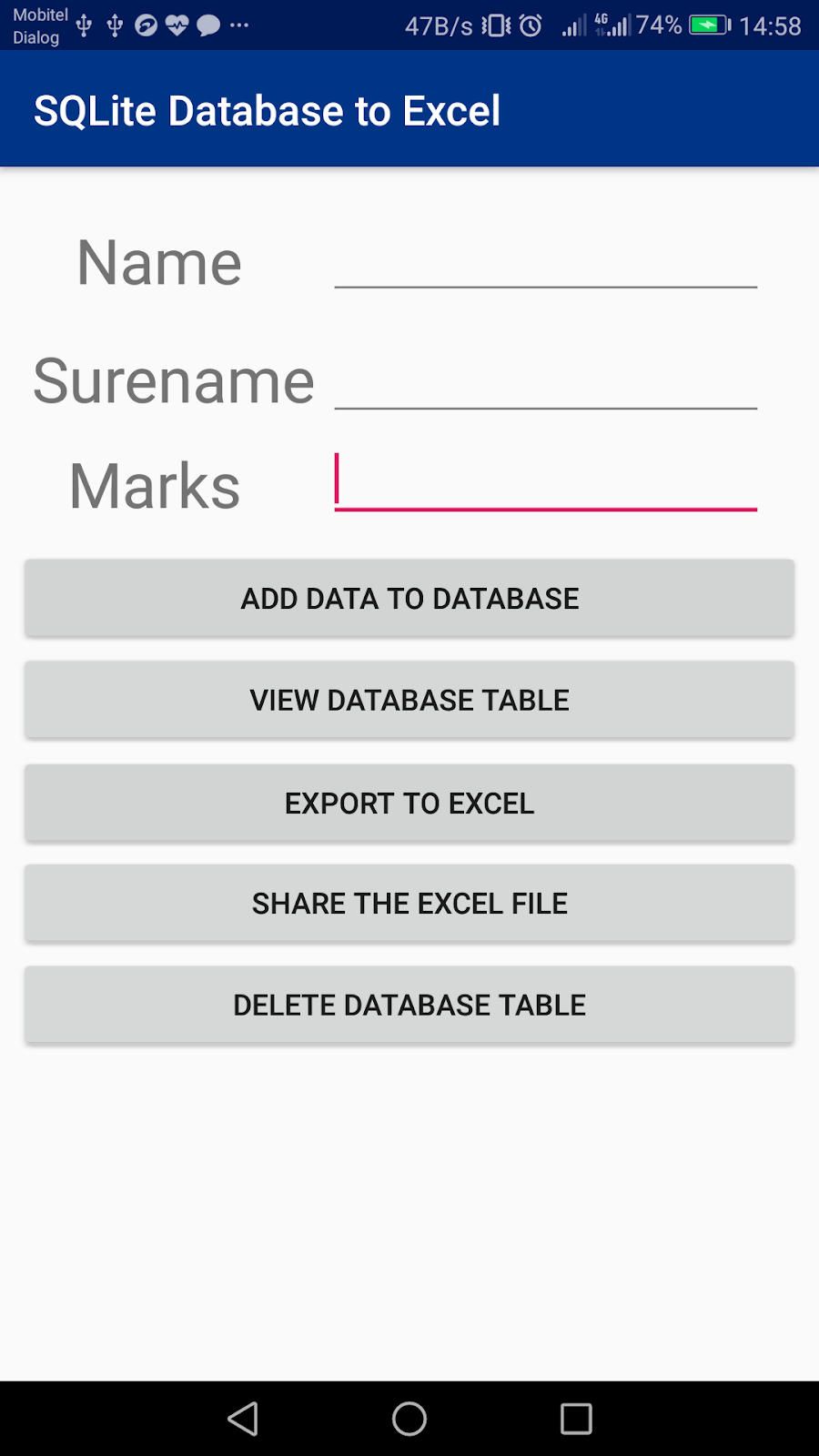 SQLite Database Export To Excel File Tutorial sqlite-database-export-to-excel-file-tutorial