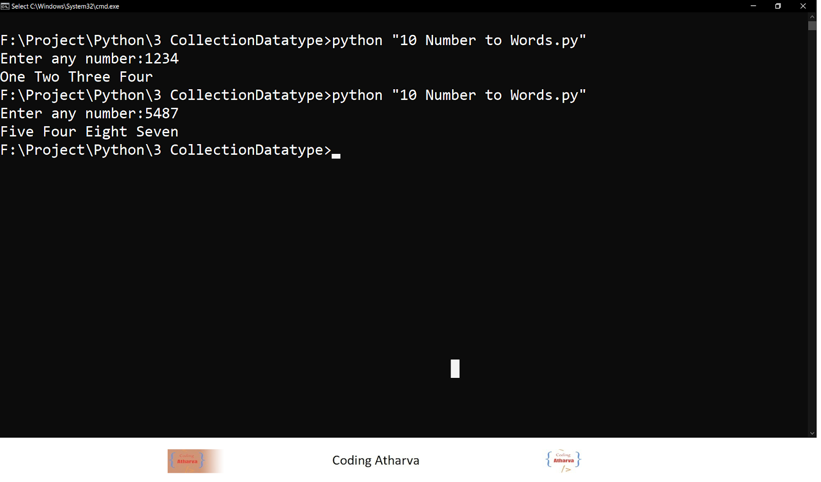 24 Program To Print The Number In Words For Example 1234 One Two Three Four In Python