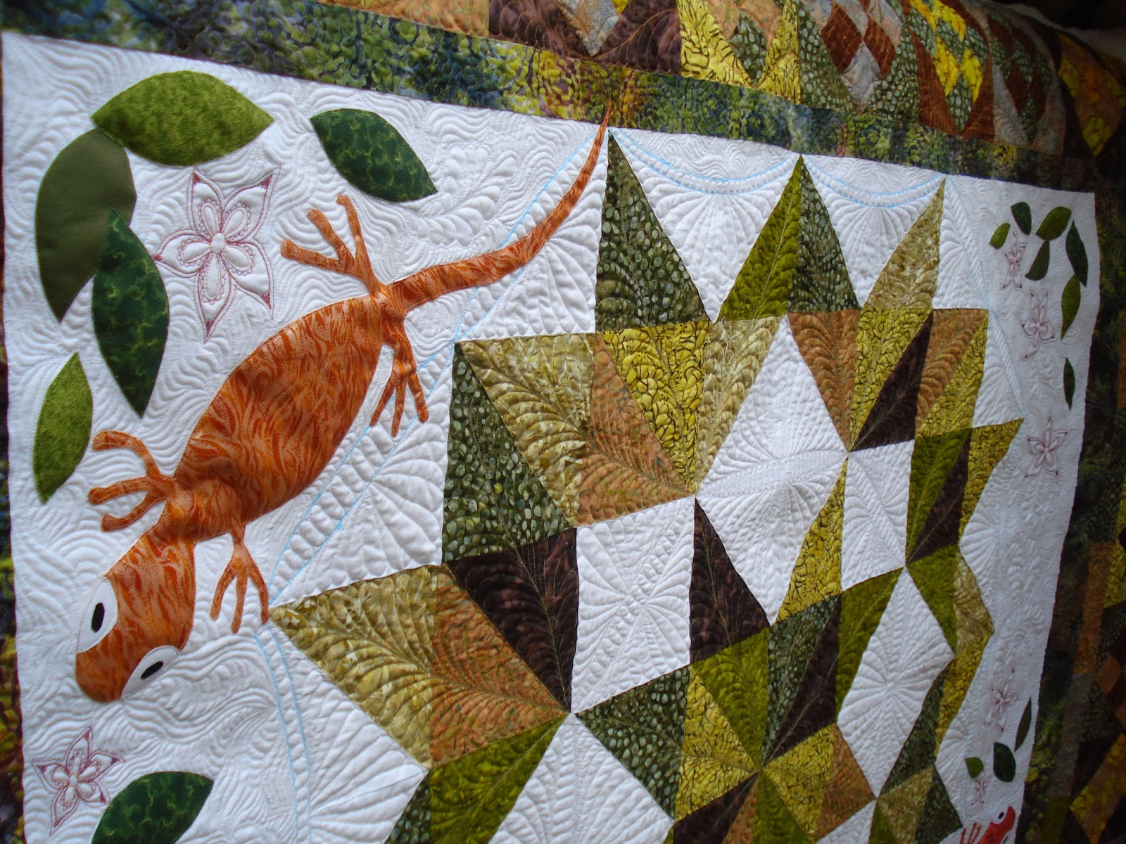 The Nifty Stitcher: Gecko Quilt