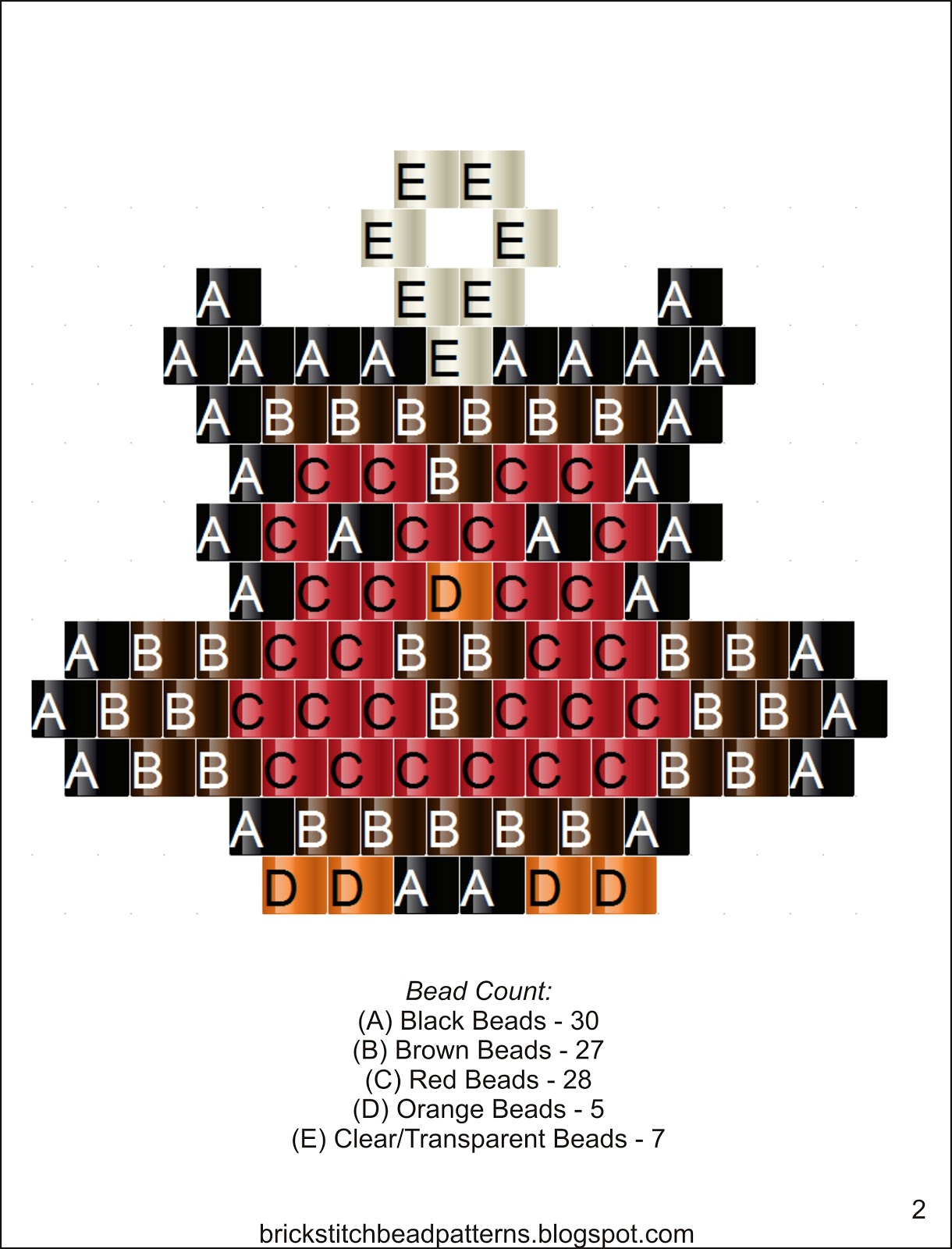 Brick Stitch Bead Patterns Journal: Sweet Brown Owl Brick Stitch Beaded ...