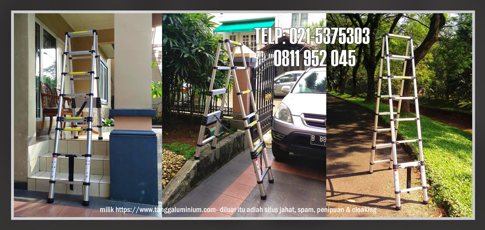 TANGGA ALUMINIUM LIPAT PORTABEL