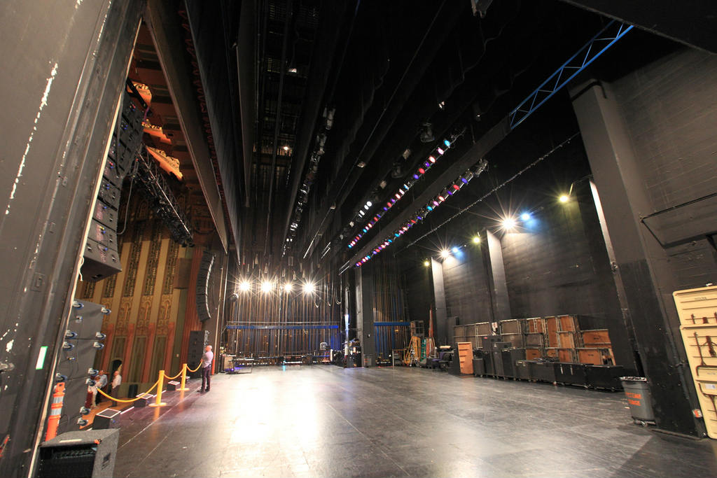Los Angeles Theatres: Wiltern Theatre: backstage