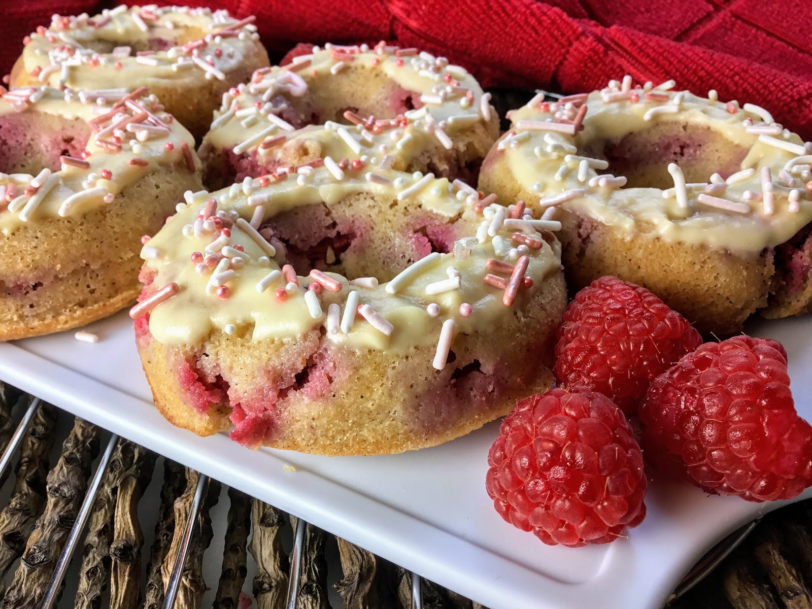 Food Fitness by Paige: Raspberry Glazed Donuts