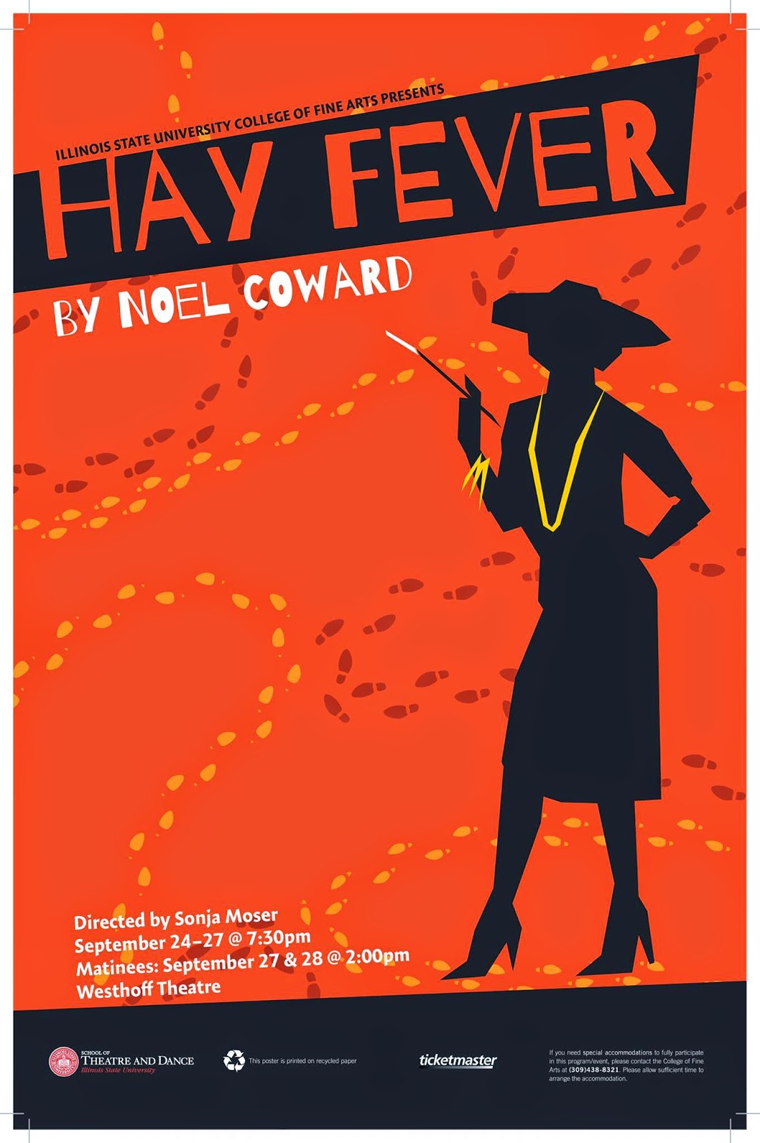 A Follow Spot: Witty and Eccentric, HAY FEVER Makes a Mad Dash at ISU