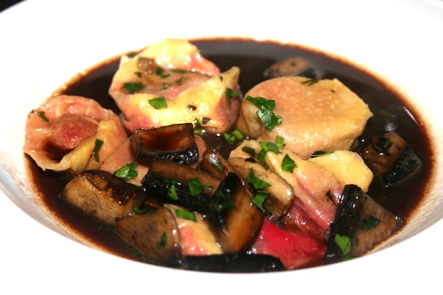 The Ortolan's Last Meal: RECIPE: Beetroot Tortellini, Sauted Mushrooms ...