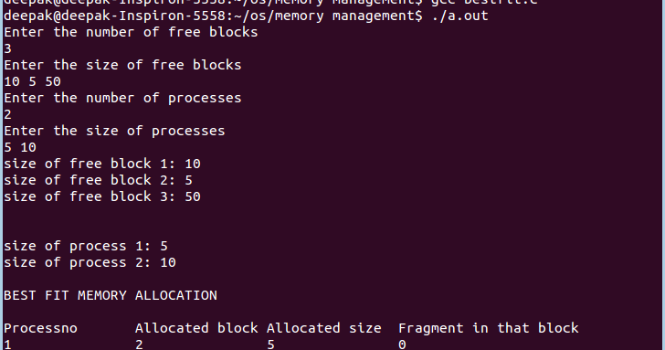 Lab programs for CSE Students: C program for best fit memory management ...